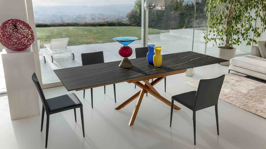 Compatta- Intertwined Extendable Dining Table by Spaceman