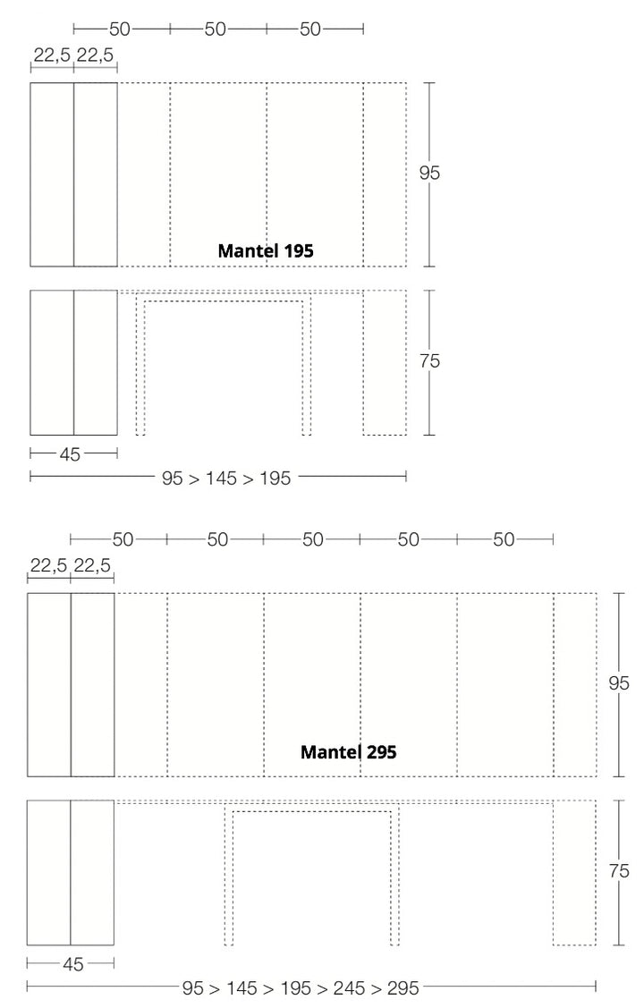 Wood Veneer Console Dining Table with Extendable Top – Spaceman