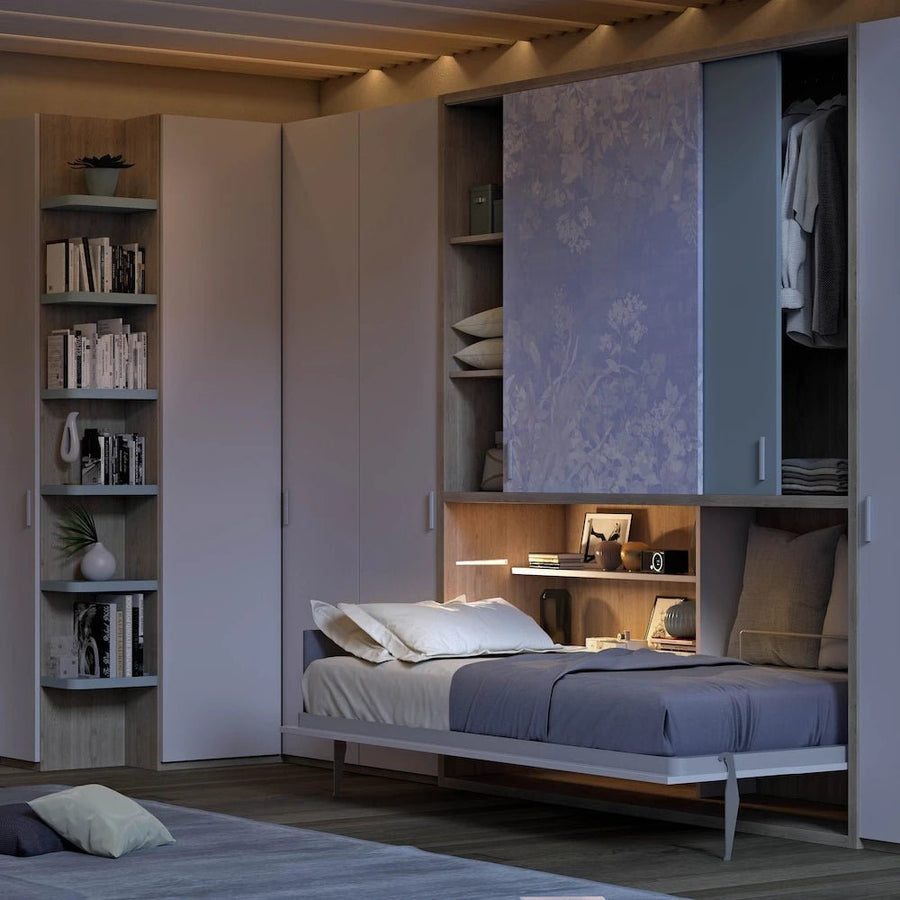 Single Horizontal Murphy Bed - Tuckin – Spaceman