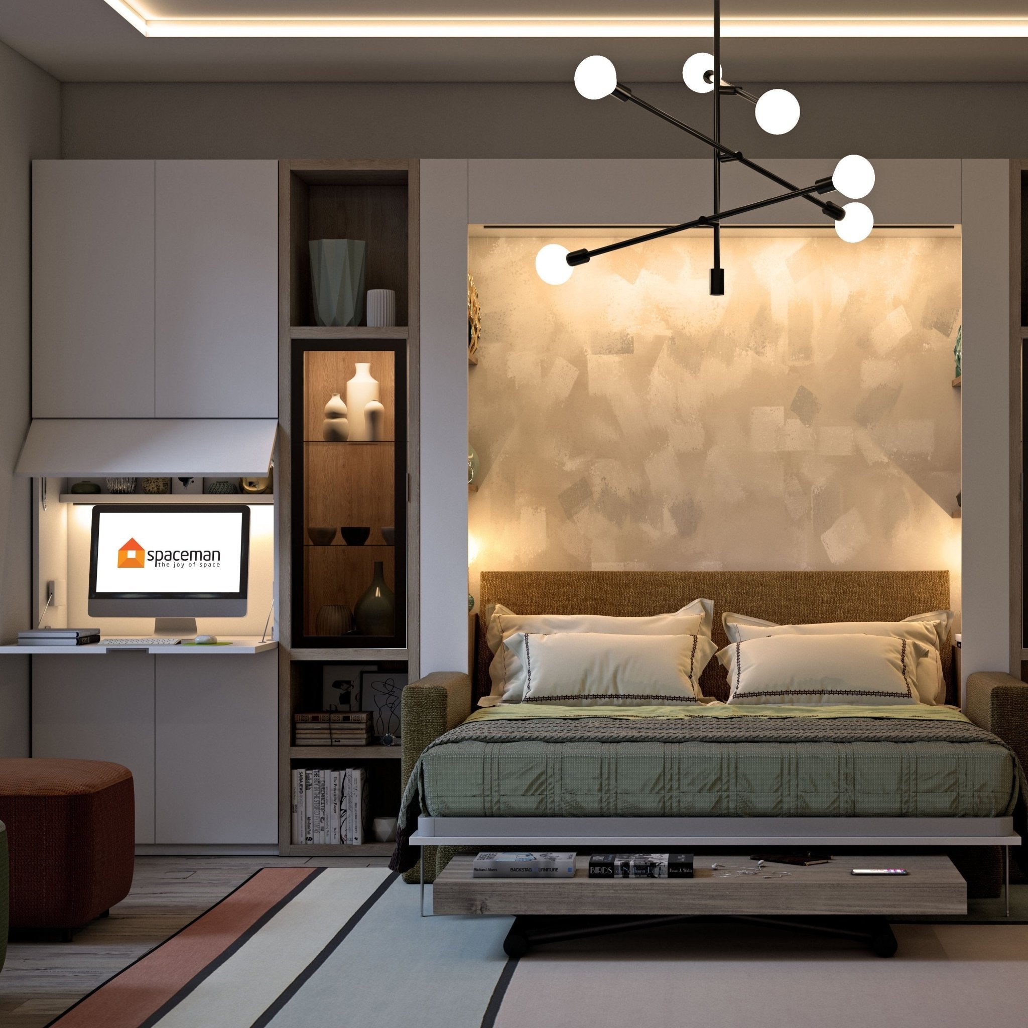 Hidden Desk with Storage - Home Office Solution – Spaceman