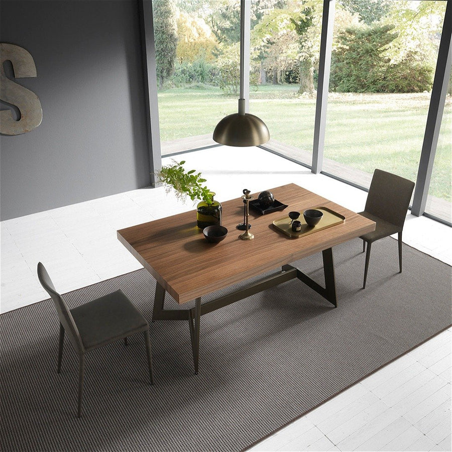 Piazza Extending Table - Rectangle Closed Square Extended – Spaceman