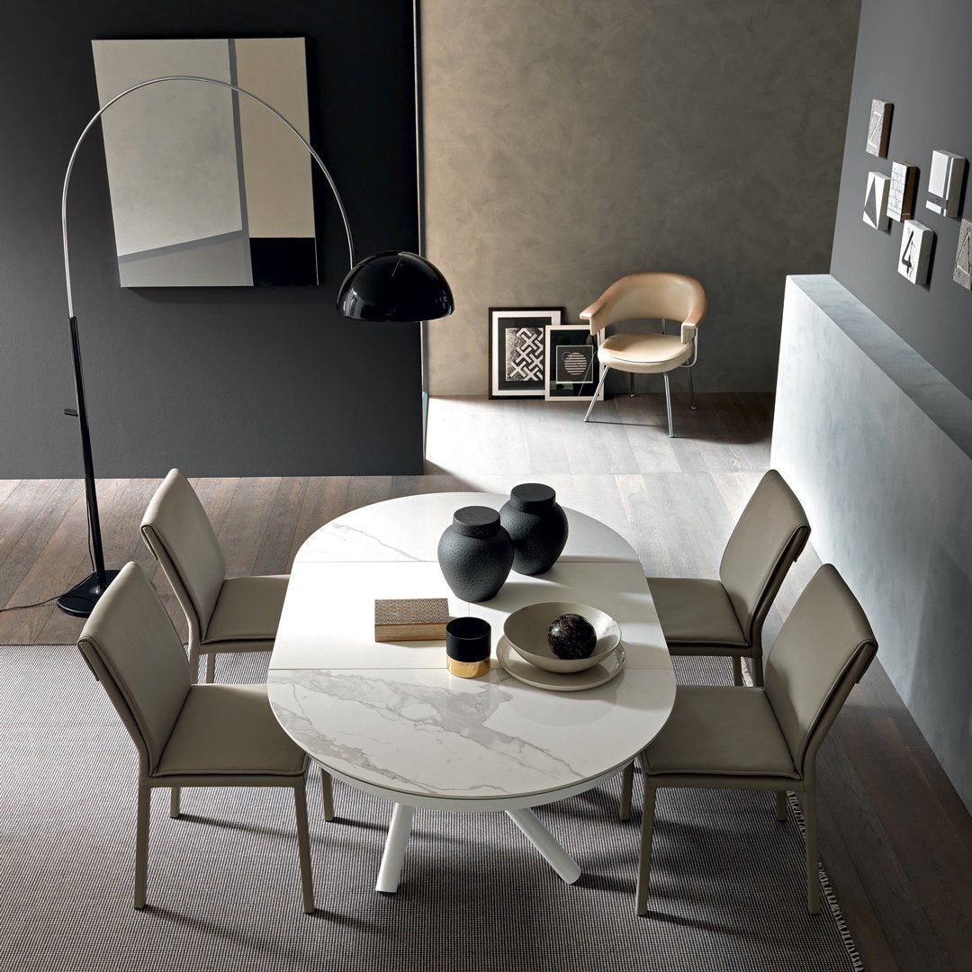 Plexus Rise Round Coffee Dining Table - Extendable Table - Spaceman